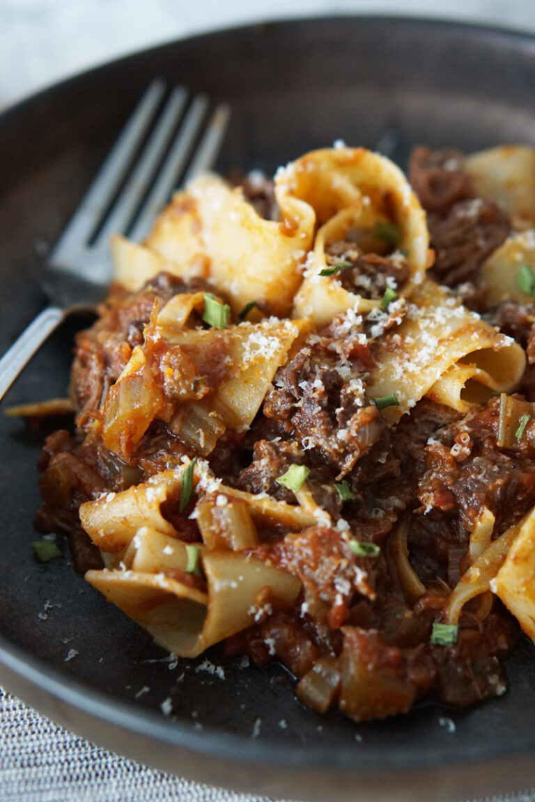 Slow Cooker Beef Ragu with Pappardelle - A Food Lover's Kitchen