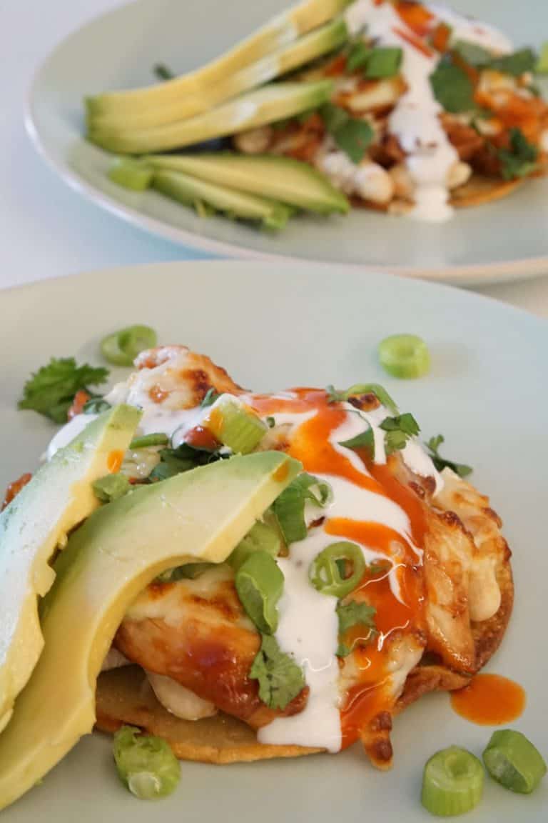 BBQ Chicken Tostadas Recipe - A Food Lover's Kitchen