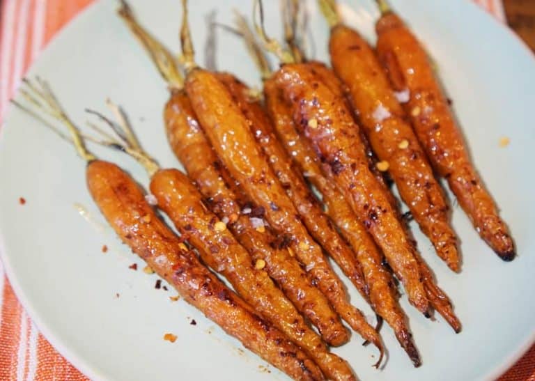 Miso-Glazed Roasted Carrots - A Food Lover's Kitchen