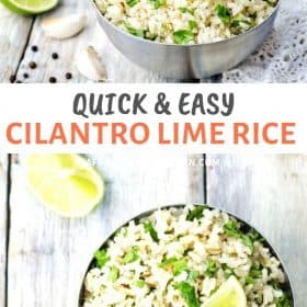 Easy Cilantro Lime Rice - A Food Lover's Kitchen