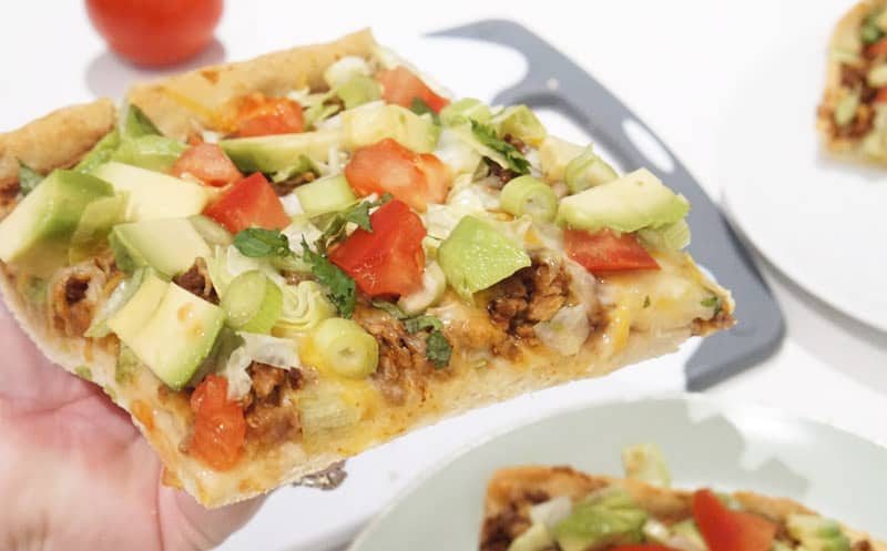 Easy Taco Pizza Recipe | A Food Lover's Kitchen