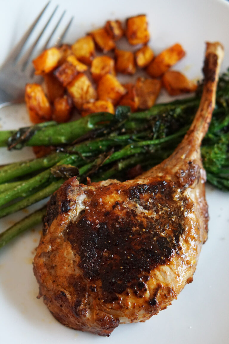Oven-Baked Tomahawk Pork Chops - A Food Lover's Kitchen