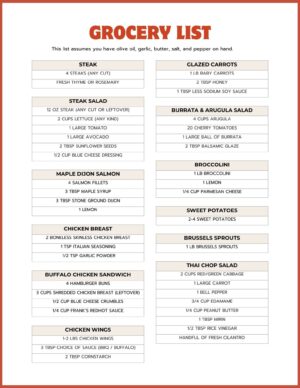 6-Week Meal Planner