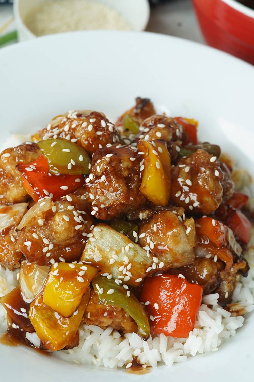 Air Fryer Sweet & Sour Chicken - A Food Lover's Kitchen