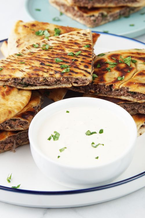 Arayes (Lebanese Crispy Meat-Stuffed Pita) - A Food Lover's Kitchen