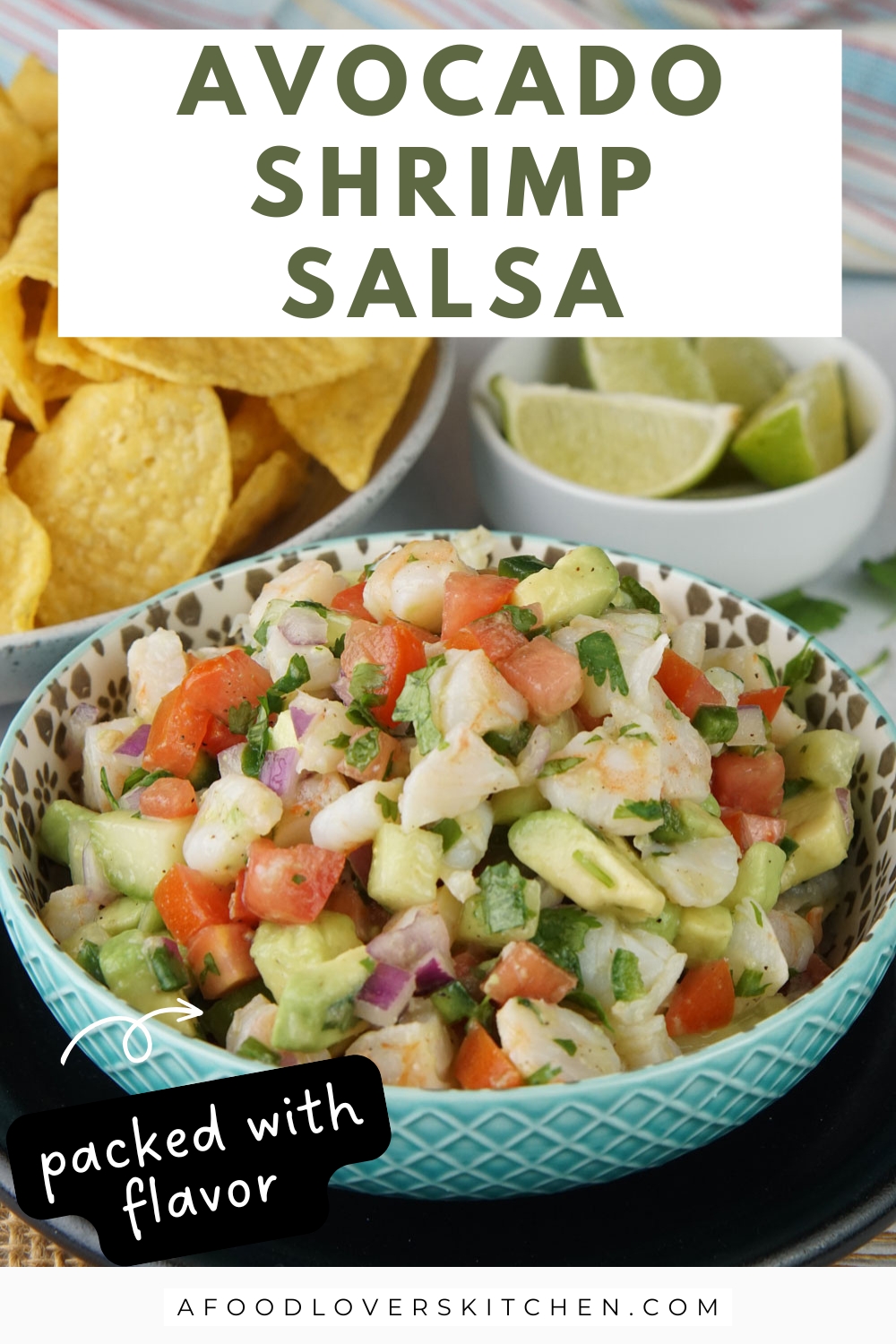 Avocado Shrimp Salsa - A Food Lover's Kitchen