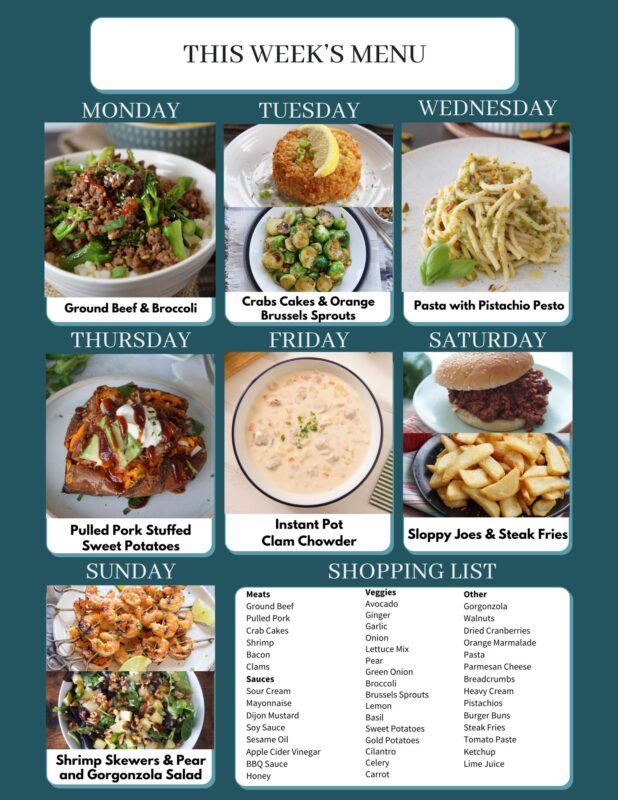 This Week's Menu - Dinner and a Side
