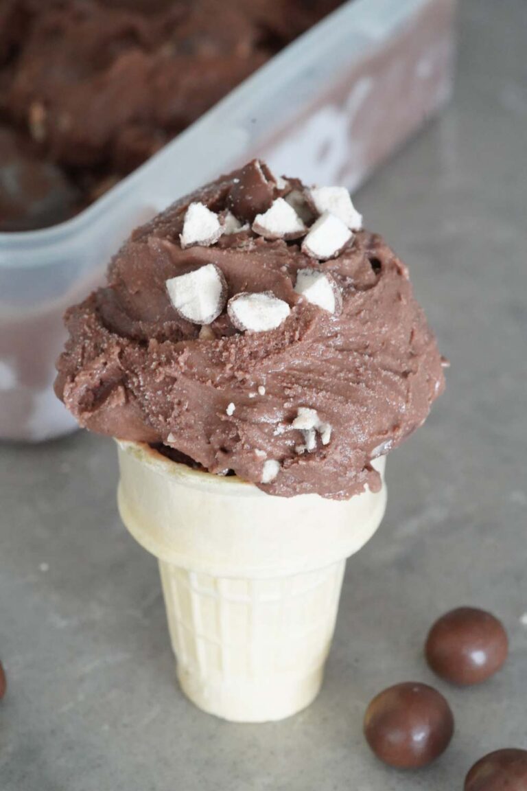 Chocolate Malted Crunch Ice Cream - A Food Lover's Kitchen