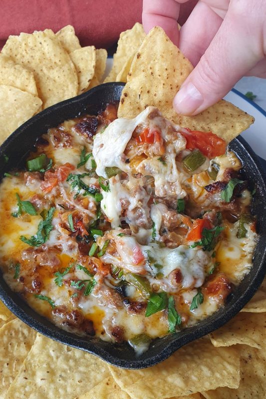 Choriqueso (Mexican Cheese Dip) - A Food Lover's Kitchen