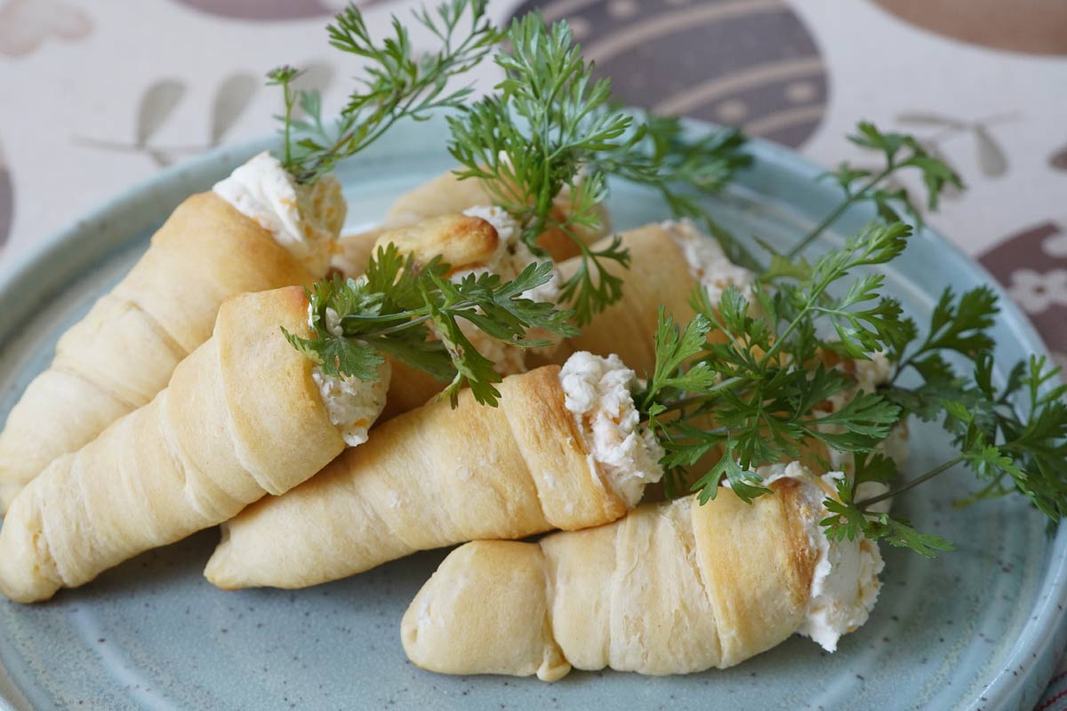 Stuffed Crescent Roll Carrots - A Food Lover's Kitchen