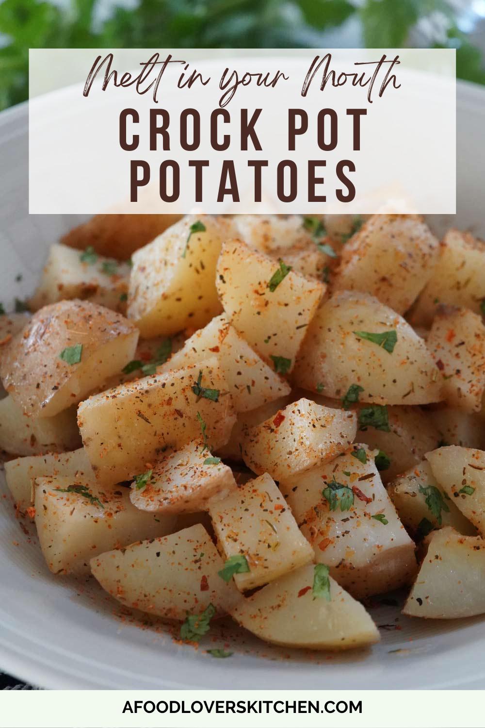 Melt-in-Your-Mouth Crock Pot Potatoes - A Food Lover's Kitchen