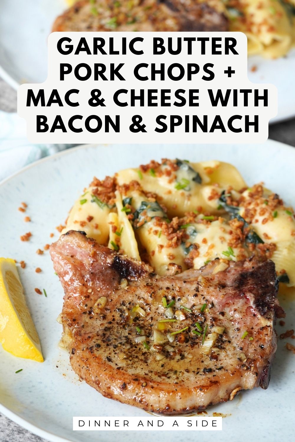 Garlic Butter Pork Chops with Elevated Mac & Cheese - A Food Lover's ...