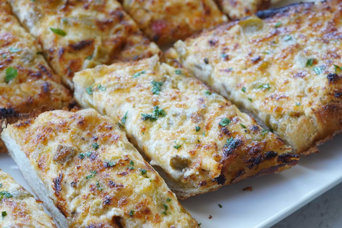 Cheesy Green Chili Bread - A Food Lover's Kitchen