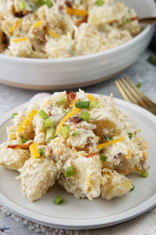 Loaded Baked Potato Salad - A Food Lover's Kitchen