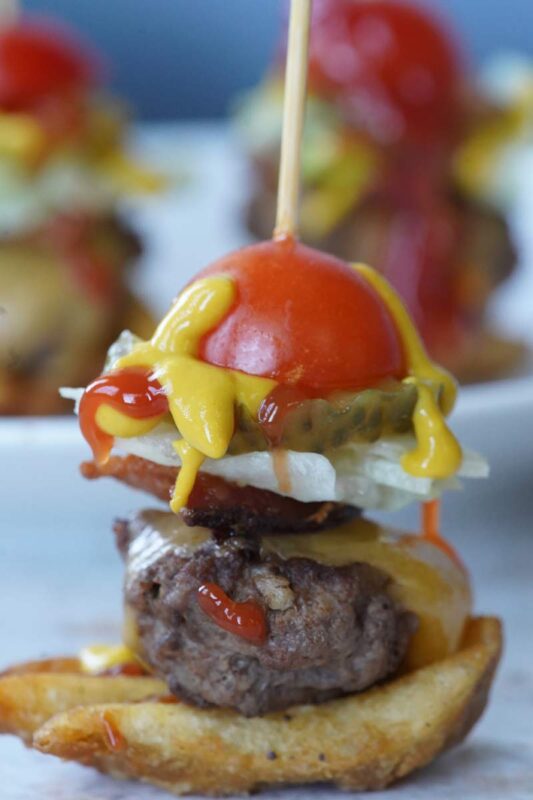 Mini Cheeseburger Bites - A Food Lover's Kitchen