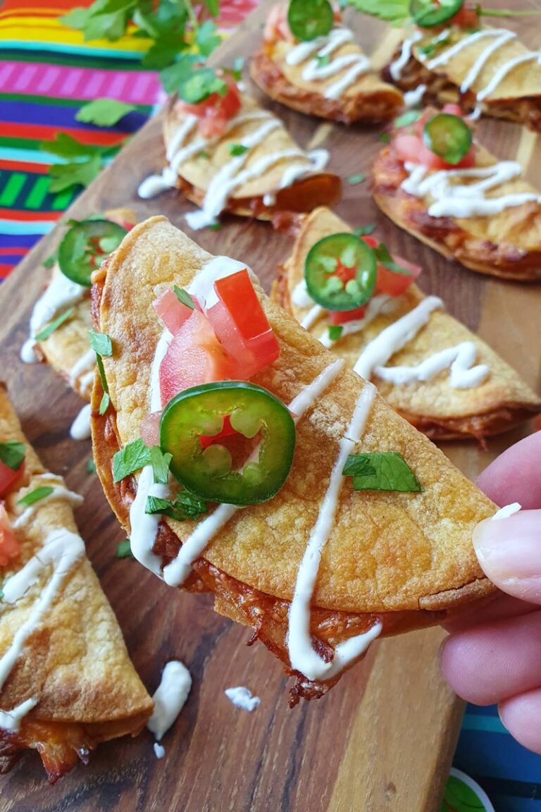 Baked Chicken Taco Appetizers - A Food Lover's Kitchen
