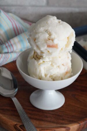 Pear Ice Cream (+Optional Blue Cheese) - A Food Lover's Kitchen