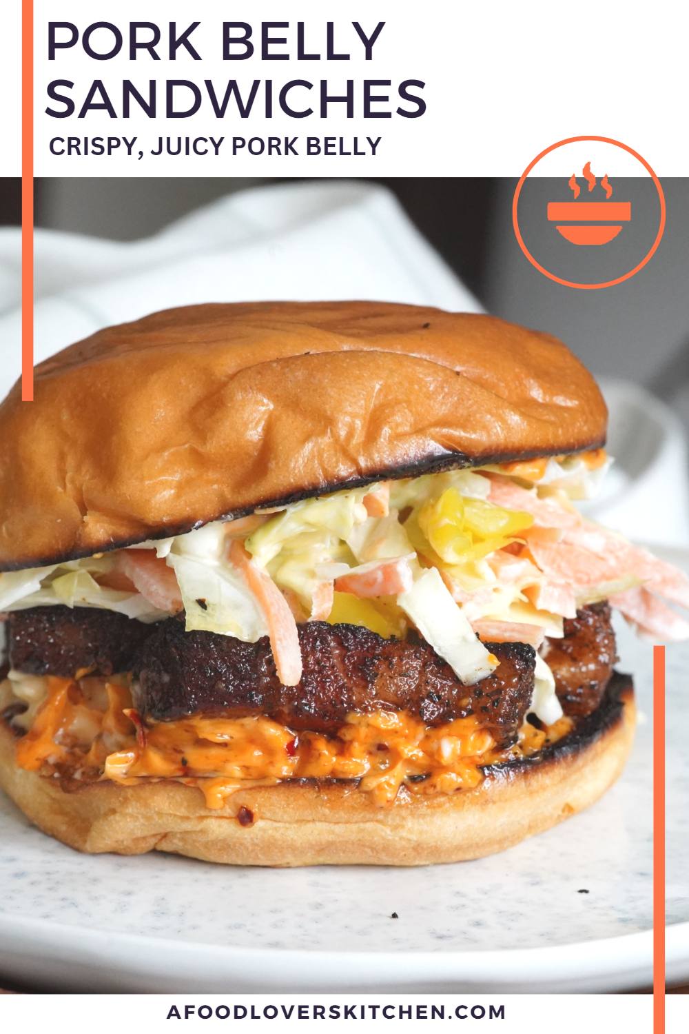 Easy Pork Belly Sandwiches - A Food Lover's Kitchen