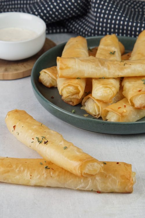 Potato & Cheese Phyllo Rolls - A Food Lover's Kitchen