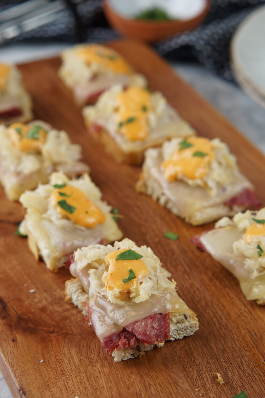 Easy Reuben Bites - A Food Lover's Kitchen