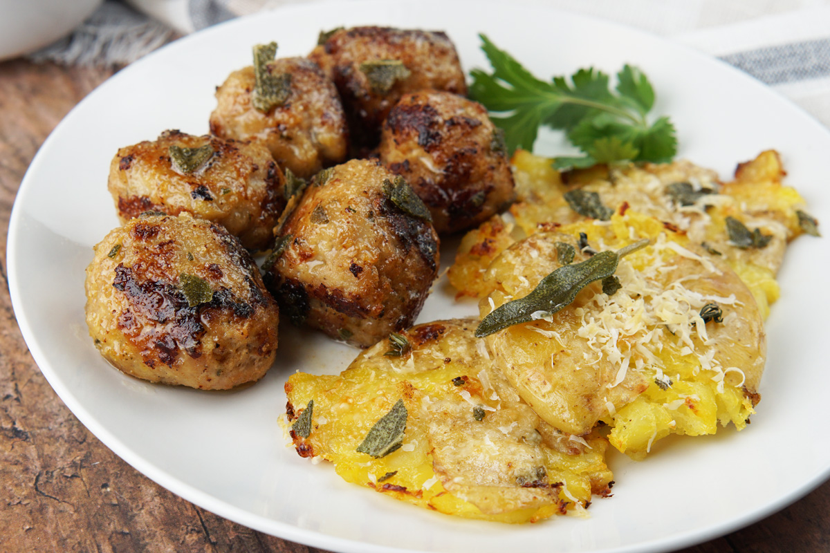 Crispy Brown Butter Smashed Potatoes - A Food Lover's Kitchen