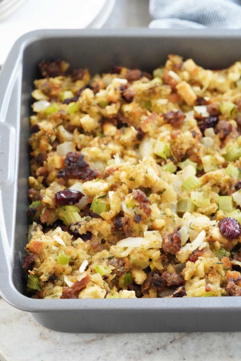 Smoked Stuffing With Sausage - A Food Lover's Kitchen
