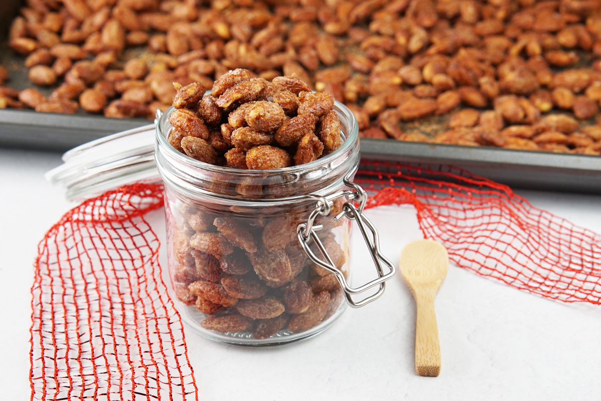 Toasted Cinnamon Almonds - A Food Lover's Kitchen